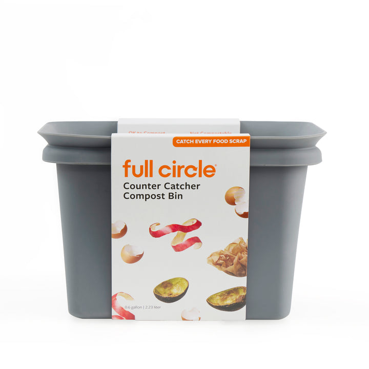 Full Circle Counter Catcher Food Scrap Collector & Freezer Compost Bin ...